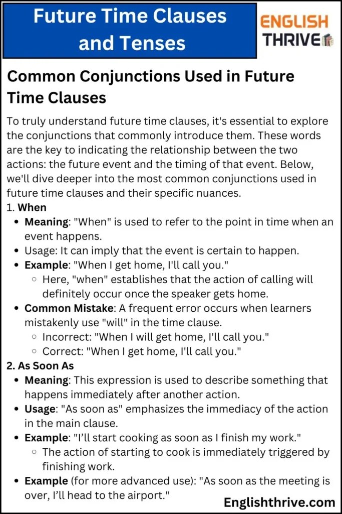 Future Time Clauses And Tenses : What You Need To Know