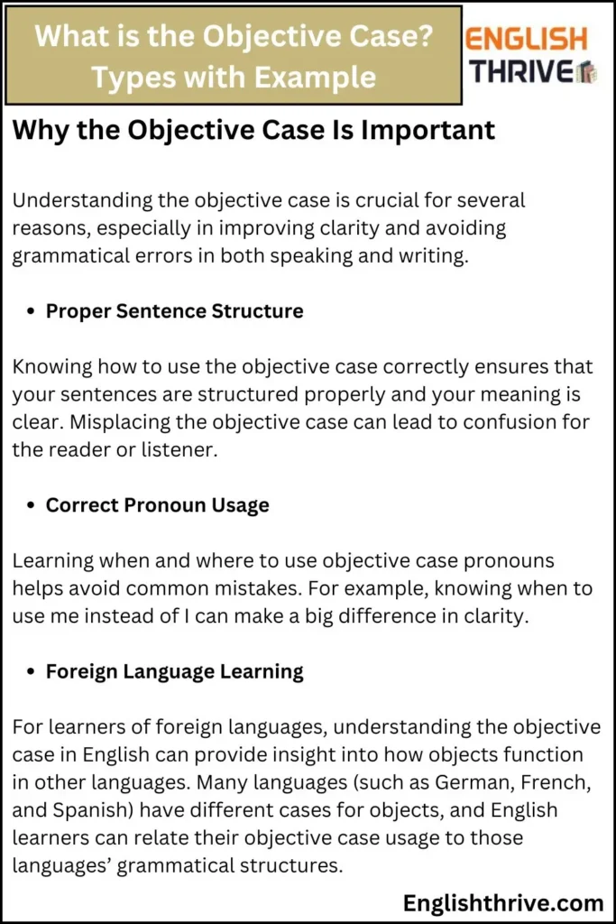 What Is The Objective Case Types With Example