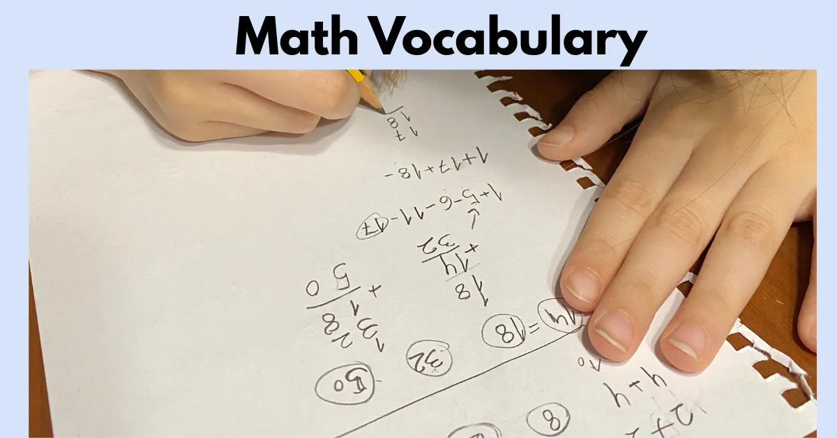 Math Vocabulary: Essential Math Words, Meanings, And Examples